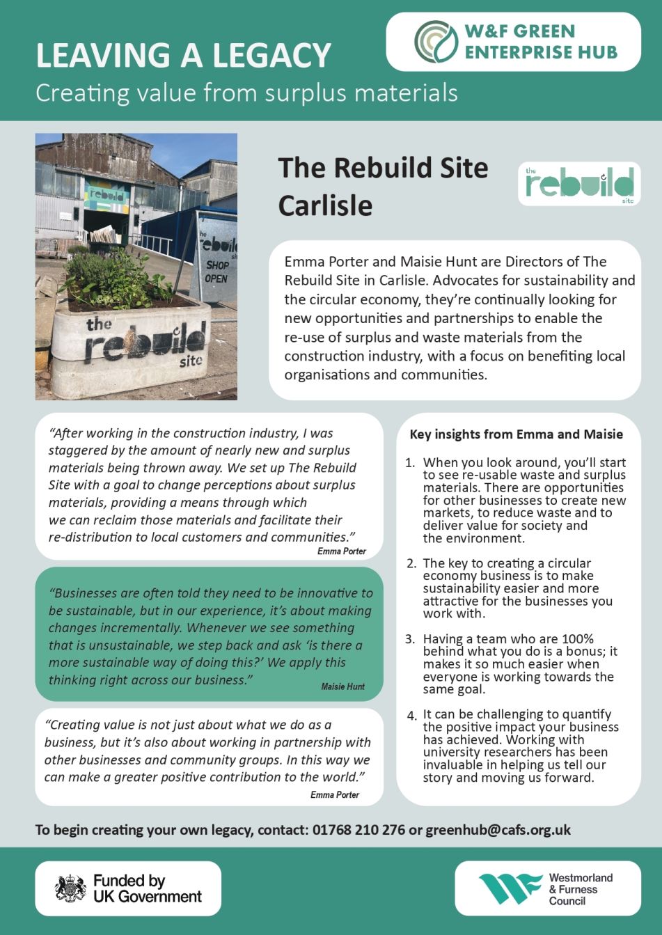 Case Study: The Rebuild Site | Cumbria Growth Hub